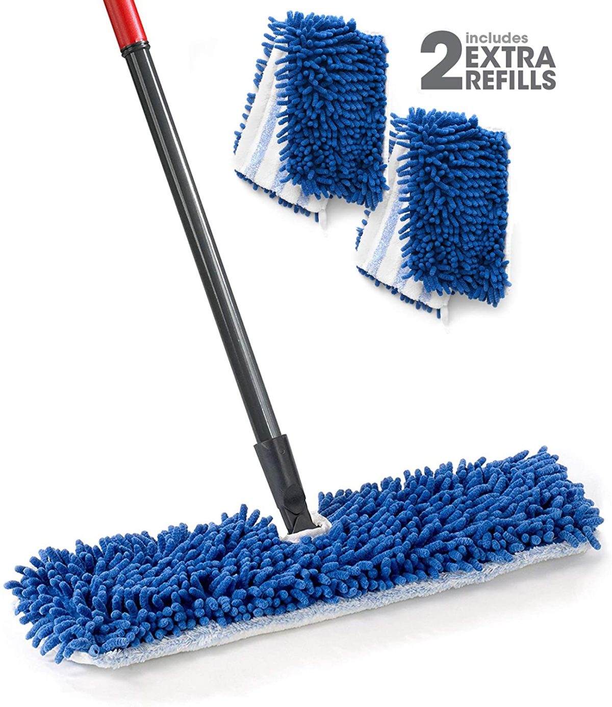 Dual-Action Microfiber Flip Mop with Telescopic Handle | Safestart IAQ